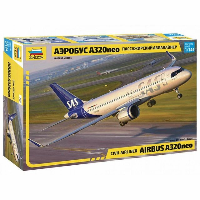 ZVEZDA 7037 AIRBUS A-320 Neo 1:144 Plastic Model Aircraft Kit £27.95 ...