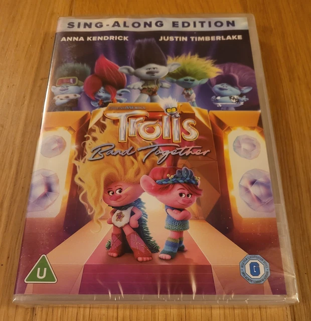 TROLLS BAND TOGETHER DVD. (Anna Kendrick, Justin Timberlake, Camila ...