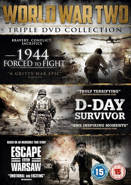 WORLD WAR TWO Triple DVD Collection 1944: Forced to Fight Etc UK DVD ...
