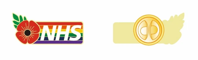 NHS PIN BADGE Flower - NHS, NURSE, DOCTOR, PORTER, CARER. PHYSIO, OT ...