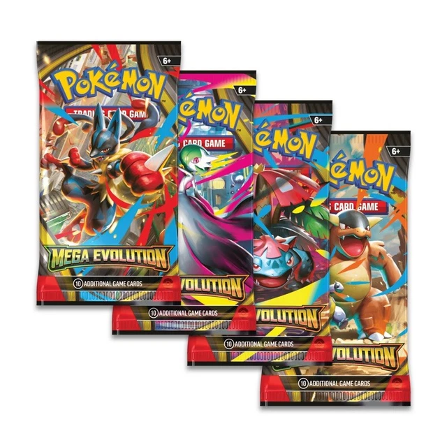 POKÉMON TCG: MEGA Evolution Booster Bundle (6 Packs) - PRESALE £49.99 - PicClick UK