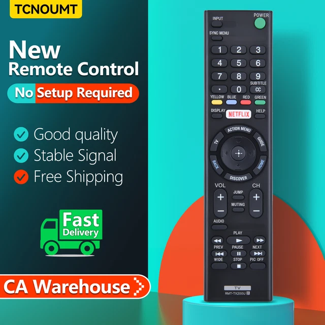 NEU RMT-TX200U FÜR Sony Bravia TV Fernbedienung XBR-55X700D XBR-49X700D ...