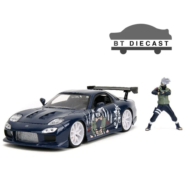 JADA NARUTO SHIPPUDEN 1993 MAZDA RX-7 1/24 with KAKASHI HATAKE FIGURE ...