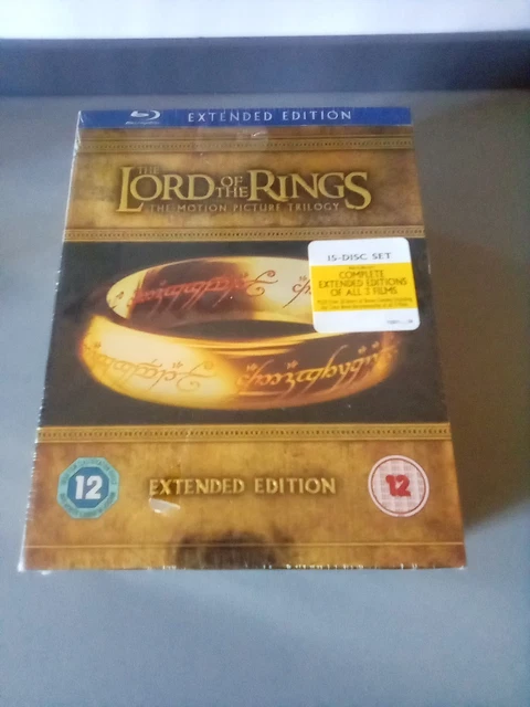 THE LORD OF The Rings Trilogy Extended Edition Blu-Ray Box Set 15 Discs NEW £42.32 - PicClick UK