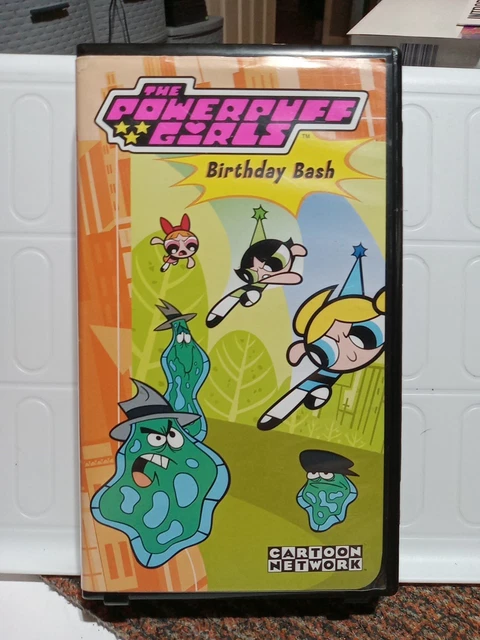 THE POWERPUFF GIRLS Birthday Bash (VHS 2000) Cartoon Network Animated 5 ...