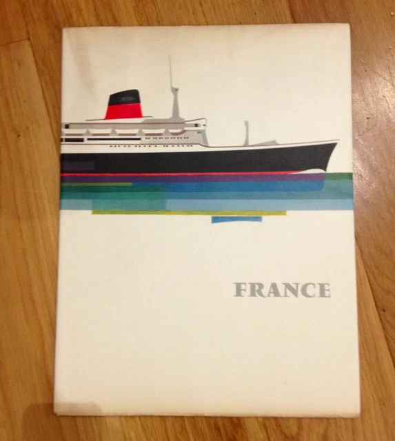 PLAQUETTE DU LANCEMENT du PAQUEBOT France 1960 Bateau Marine EUR 115,00 - PicClick FR