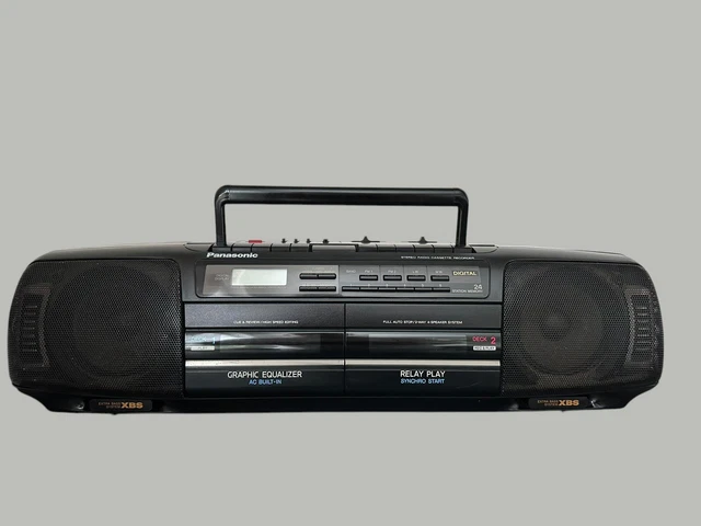 RADIO PANASONIC RX-FT600 Stereo 2 Cassette Tape Player/recorder BoomBox ...