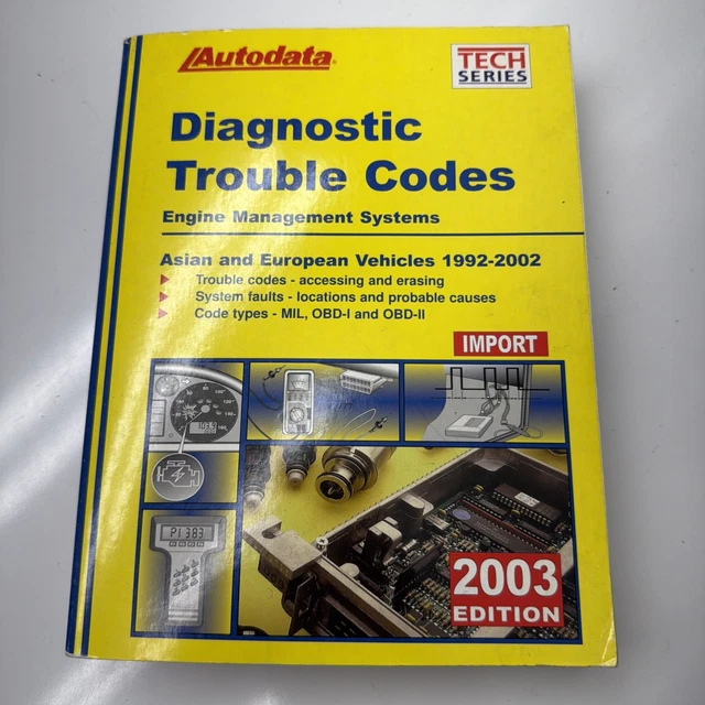 AUTODATA DIAGNOSTIC TROUBLE Codes 2003 Edition Import Asian And ...