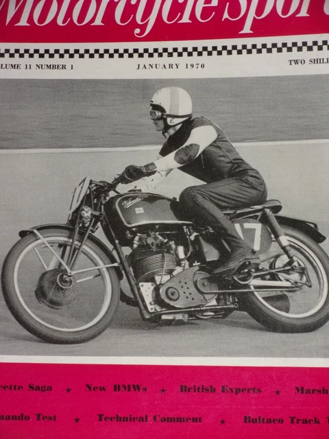 MOTORCYCLE SPORT 01/70 Norton Commando Test, Velocette Story, Marsh V8 ...