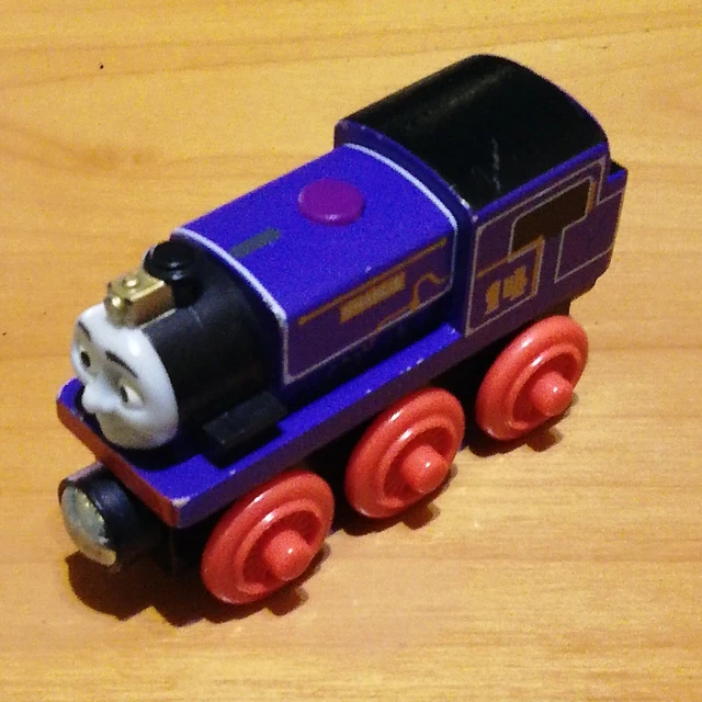 WOODEN THOMAS THE Tank Engine and Friends Charlie Purple Train Magnetic ...