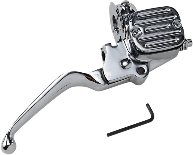 DS CHROME FRONT Brake Master Cylinder 11/16 Bore HD Dyna Low Rider S 16 ...