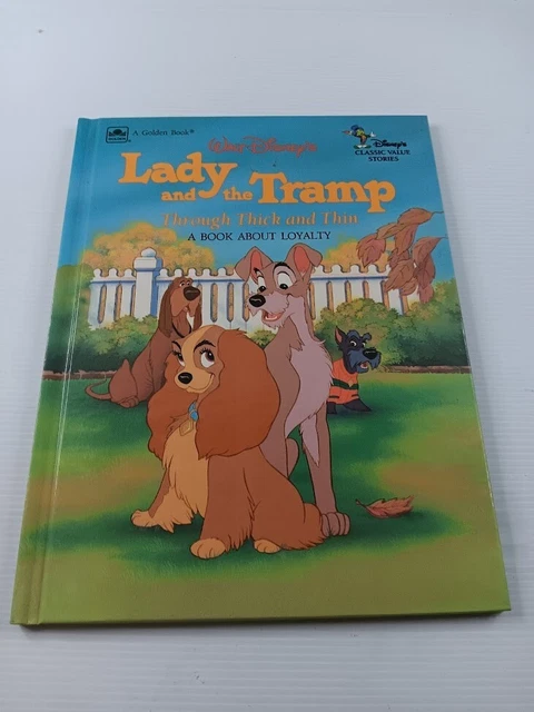 VINTAGE LADY AND THE TRAMP Movie Through Thick and Thin GOLDEN BOOK ...
