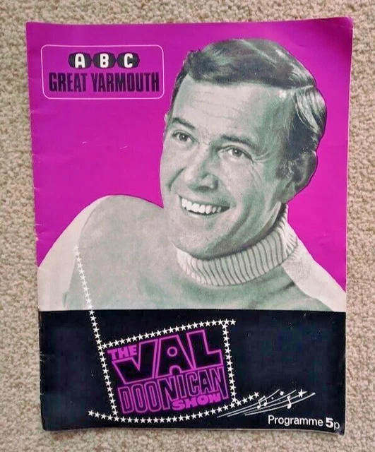 VINTAGE PROGRAMME 1970S The Val Doonican show ABC Great Yarmouth £0.18 ...