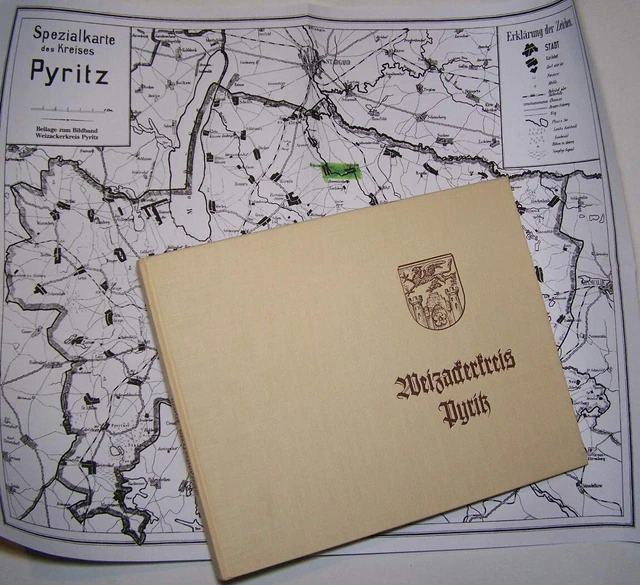 KREIS PYRITZ IN Pommern Foto Heimatbuch & Karte Bez Stettin Geschichte ...