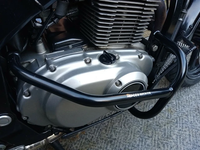 SUZUKI GS500E / GS500/F Engine Guard - Black BY HEPCO AND BECKER (1989 ...