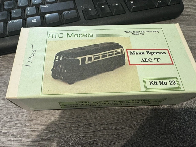 VINTAGE RTC MODELS 4Mm Oo 1948 Mann Egerton Aec 'T' White Metal Kit No ...