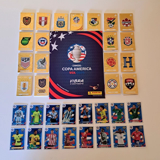 PANINI COPA AMERICA 2024 Complete Set, Album And Set Of Base Extra ...