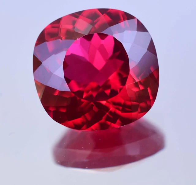 14.40 CT NATUREL Mozambique Sang Rubis Rouge Certifié sans Défaut ...