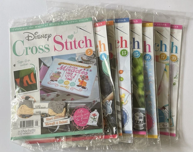 DISNEY CROSS STITCH Magazines 8 Issues All Different Brand New Sealed ...