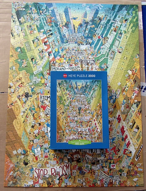 HEYE JIGSAW PUZZLE 2000 Piece Cartoon Classics PROTEST! 29820 Marino ...