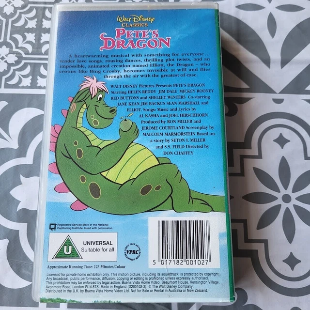 DISNEY CLASSIC VHS video cassette: Pete's Dragon £0.99 - PicClick UK