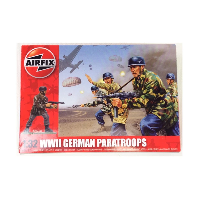 AIRFIX MODEL KIT WWII German Paratroopers (Red Box Ed) VG+/NM $17.00 ...