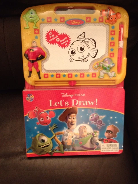 DISNEY PIXAR LET'S Draw Magnetic Drawing Book Brand New Sealed £12.99 ...