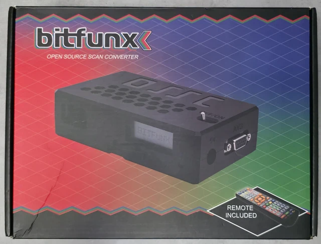OSSC BITFUNX OPEN Source Scan Converter completo telecomando manuali accessori EUR 125,00 ...