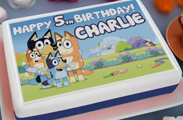 FROZEN 2, BLUEY, Fortnite, Paw Patrol, Super Mario Personalised Cake ...