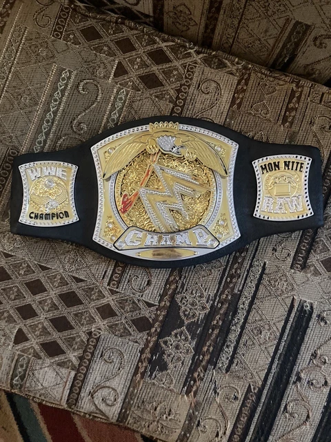 2005 WWE WORLD Heavyweight CHAMPIONSHIP Spinner Belt JAKKS Pacific JOHN ...