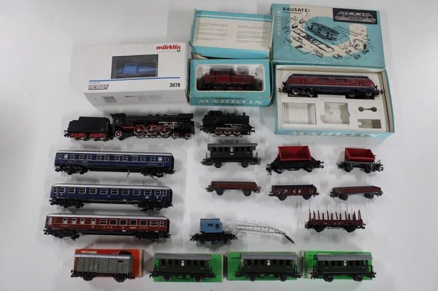 9231/3- KONVOLUT MÄRKLIN H0 Lok Wagen mit Dampflok BR 01 EUR 134,55 - PicClick DE