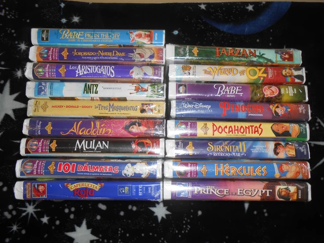 LOT OF VARIOUS VHS tapes ( Pick One or More ) English / Spanish ...
