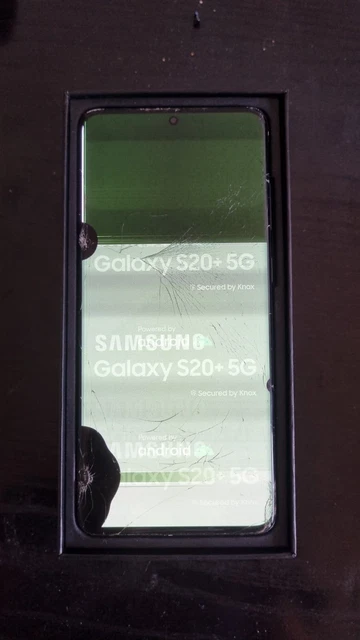 SAMSUNG S20 PLUS S20+ 5G SM-G986B/DS (Dual SIM) 128 GB nero cosmico PER ...