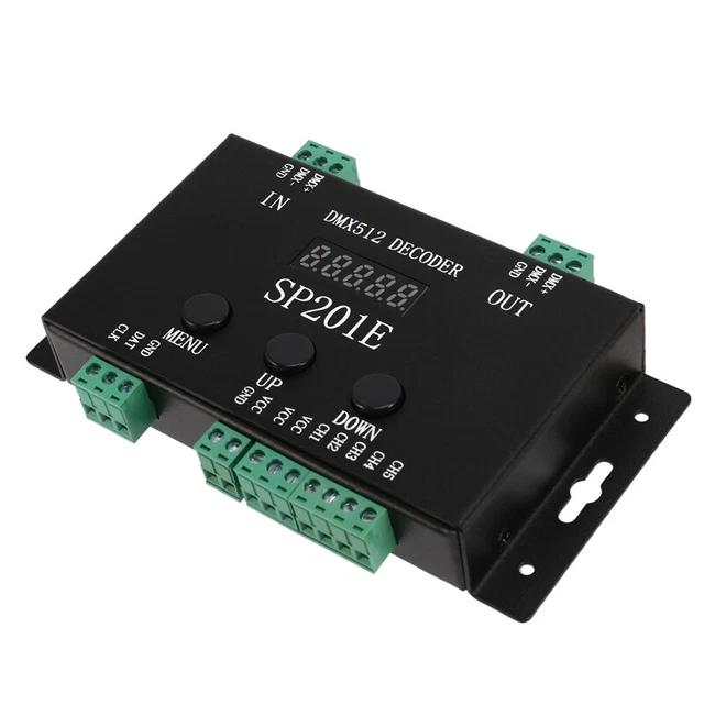 SP201E DMX512 WS2812B WS2811 DMX a decoder controller SPI, supporto Meh4569 EUR 28,05 - PicClick IT