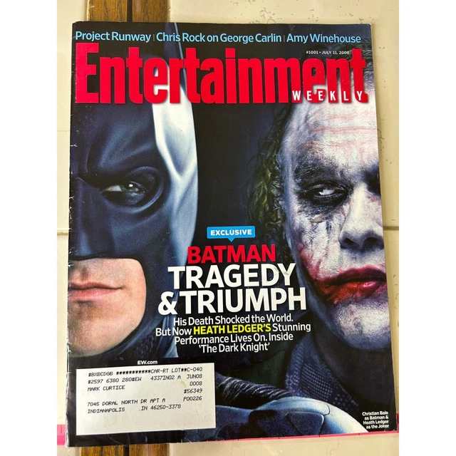 ENTERTAINMENT WEEKLY MAGAZINE July 11 2008 Batman The Dark Knight £7.48 ...