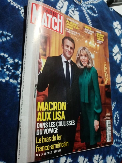 PARIS MATCH MACRON aux USA, Laeticia Hallyday 8 décembre 2022 n° 3840 ...