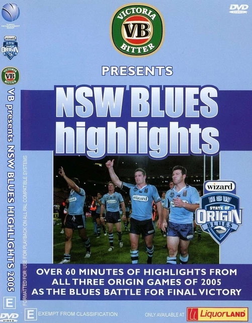 2005 STATE OF ORIGIN NSW BLUES HIGHLIGHTS DVD vgc t63 EUR 5,17 ...