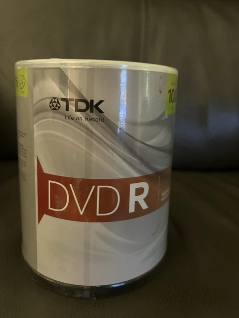 NEW! SEALED! 100 pack TDK DVD-R Recordable Discs 16x 4.7GB DVD $16.00 ...