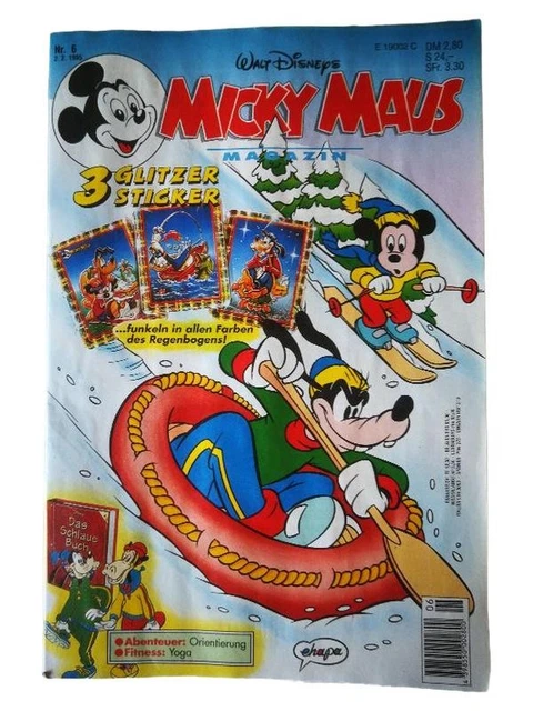 WALT DISNEY MICKY Maus Magazin Nr. 6 1986 Abenteuer Sticker EUR 4,95 ...