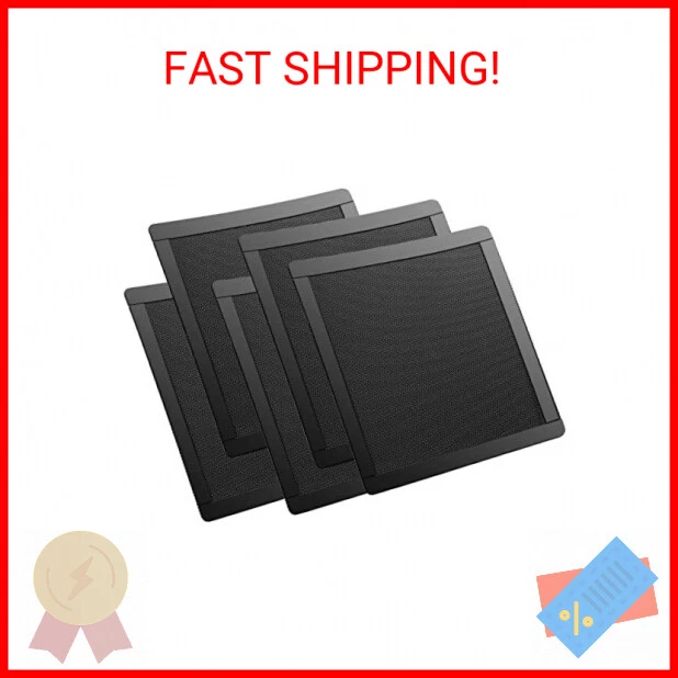 PC CASE FAN Dust Filter Mesh Magnetic Frame 5-Pack - 140mm 5.5inch ...