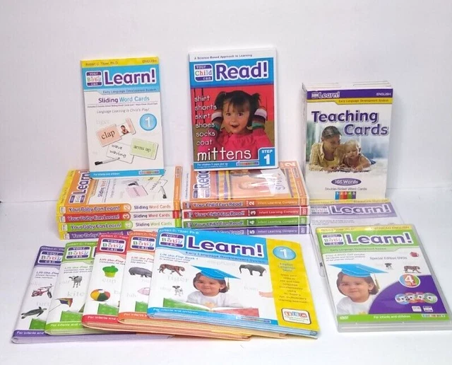 YOUR CHILD CAN Read & Your Baby Can Learn Delux Language Learning Set ...