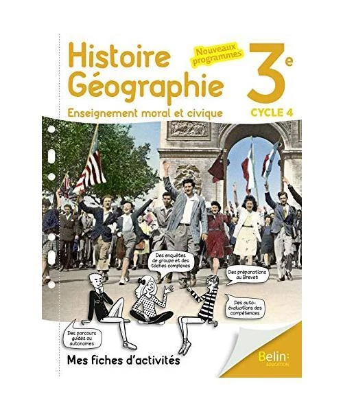 MON CAHIER D'HISTOIRE Géographie EMC 3ème: Mes fiches d'activités, Éric ...