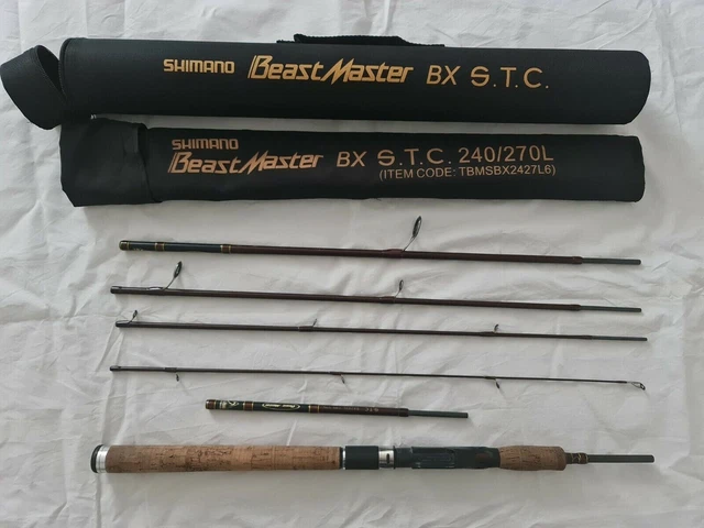 SHIMANO BEASTMASTER STC spinning rod with case (3-14g) 8ft/9ft version ...