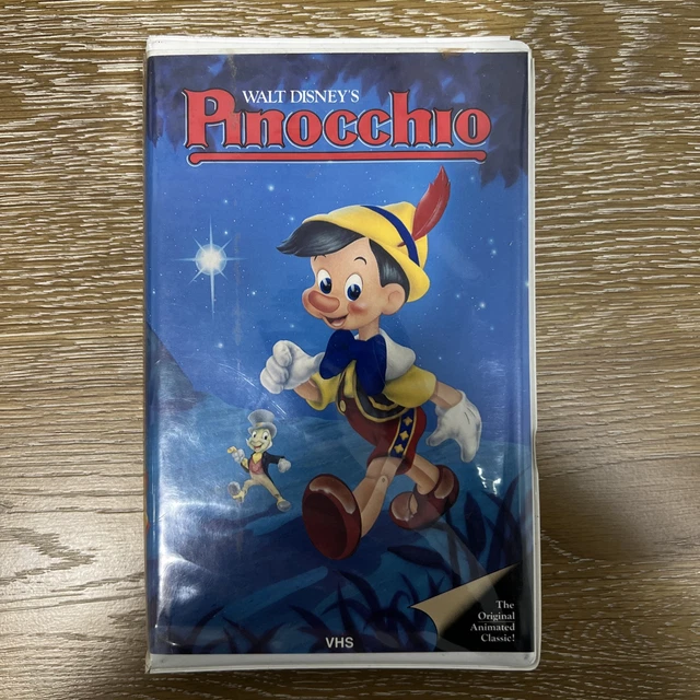 “PINOCCHIO” VHS (239 V) Disney Black Diamond Early Vintage Clamshell £9 ...