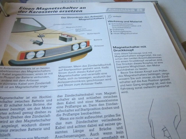 Auto 1x1 Analog Technik Elektrik Ae 86 Magnetschalter An Karaosserie