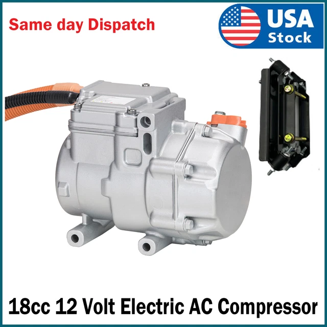 12V ELECTRIC AC Compressor Kit for Auto A/C Air Conditioning Car Truck ...