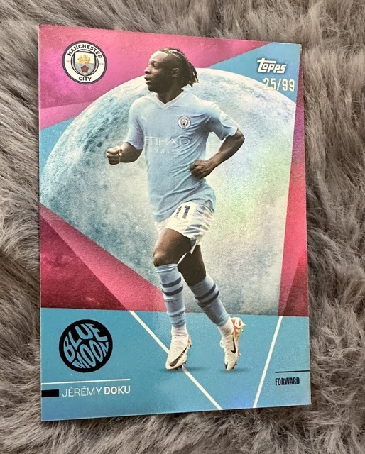 TOPPS MANCHESTER CITY Team Set 23/24 Jeremy Doku Luna Blu 25/99 EUR 9 ... TOPPS MANCHESTER CITY Team Set 23/24 Jeremy Doku Luna Blu 25/99 EUR 9 ...