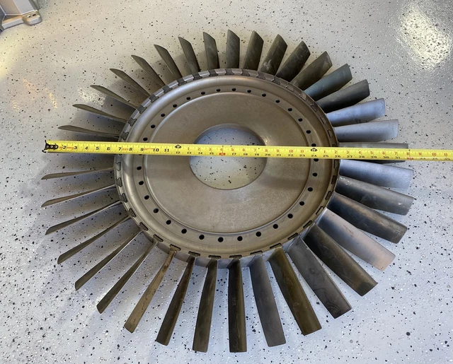 BOEING B-52 TITANIUM Jet Engine Disk. Bomber Turbine USAF Inert Art ...