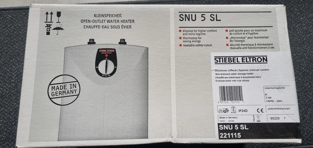 STIEBEL ELTRON SNU 5 SL Warmwasserspeicher - 5L, Weiß (221115) EUR 240 ...