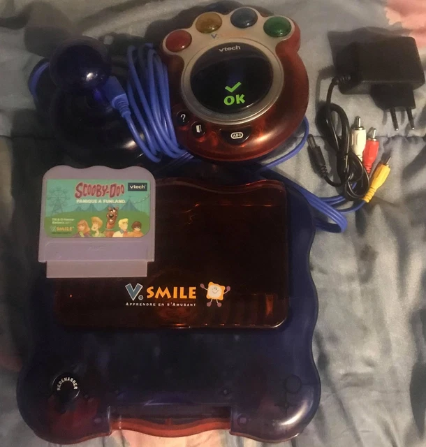 VSMILE VTECH BLUE console with scooby doo vf+1man+sector tested and ...